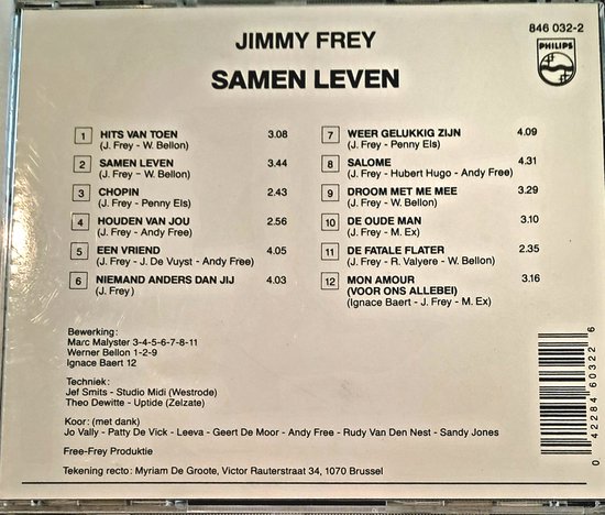 Jimmy Frey - Samen leven, Jimmy Frey | Muziek | bol