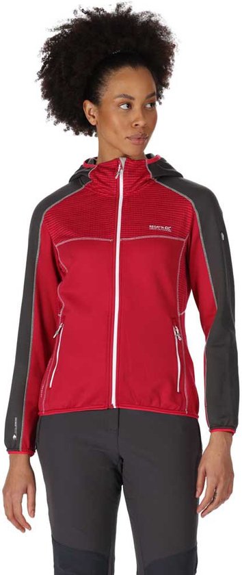 De Attare Fleece Met Volledige Rits - Dames - Stretch - Capuchon - Roze ...