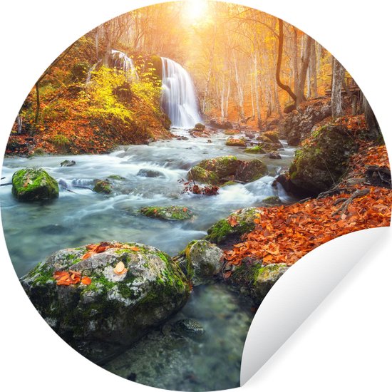 WallCircle - Muurstickers - Behangcirkel - Natuur - Zon - Herfst ...