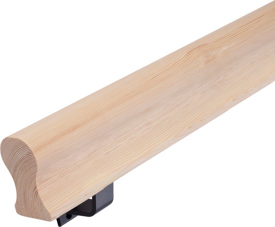 Trapleuning sleutelgat profiel 47 x 75 mm. Grenen. 390cm | bol
