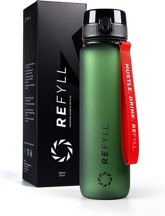 Gourde Sport 1 l "Go", 1000 ml, gourde sport avec insert fruit, toucher ...