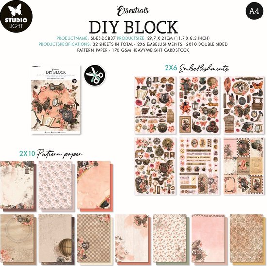 Studio Light Essentials DIY Block Steampunk Dreams | bol