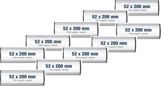 10 pack bewegwijzeringsborden/formaat 52x200mm/wegwijs bordjes ...