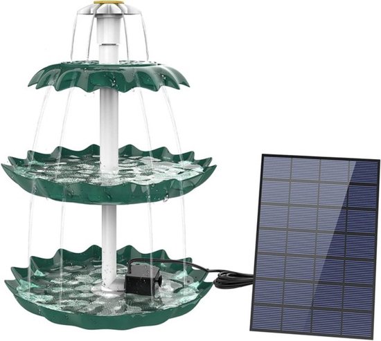 Hoge kwaliteit vogel voer en drinkfontein - solar fontein - tuin ...