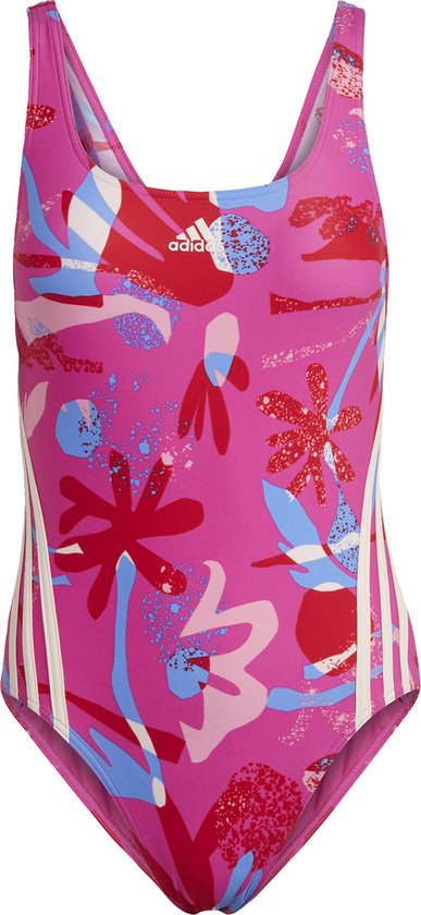 adidas Sportswear Floral 3-Stripes Badpak - Dames - Roze- 38 | bol