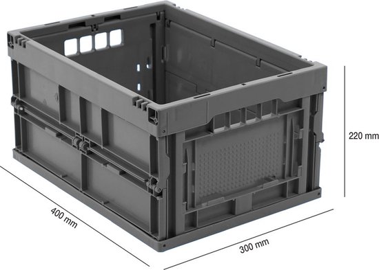Euronorm plooibox 4322, zonder deksel, voor magazijn- en multitransport ...