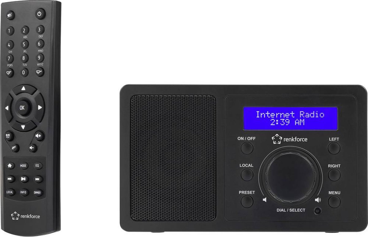 Renkforce RF-IR-MONO1 Internetradio Internet Bluetooth, AUX, WiFi ...