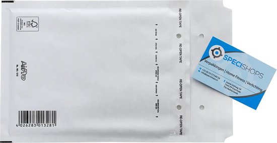 Specipack - Luchtkussen enveloppen C13 Port Betaald - Bubbelenvelop 150 ...