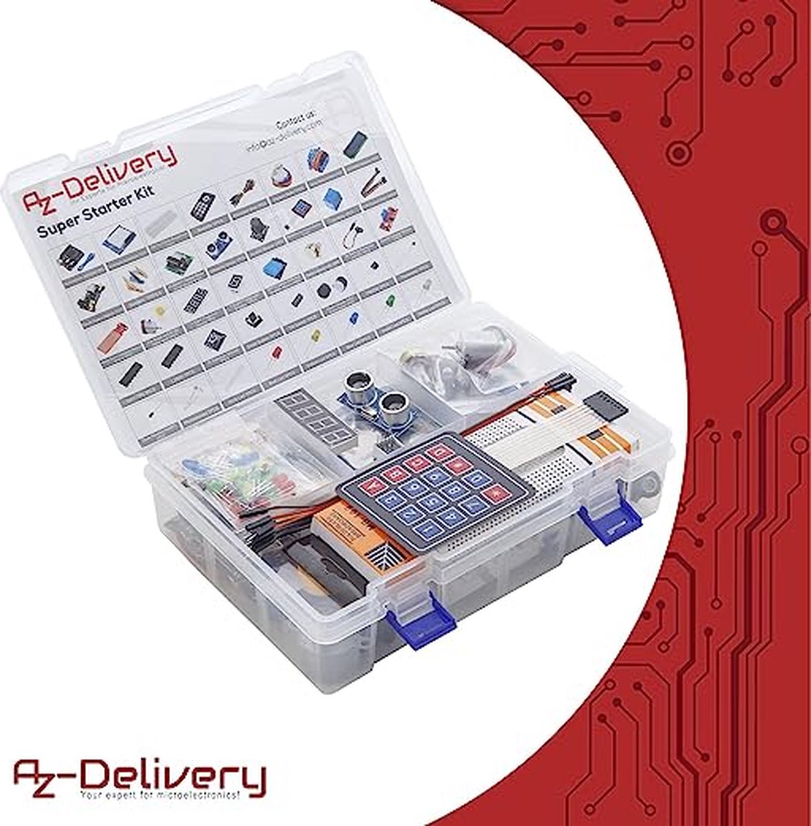 AZDelivery elektronica project kit Microcontroller Board, Power Supply ...