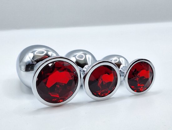 Set Van 3 Metalen Buttplugs And Anaal Douche Metal Anal And Butt Plug