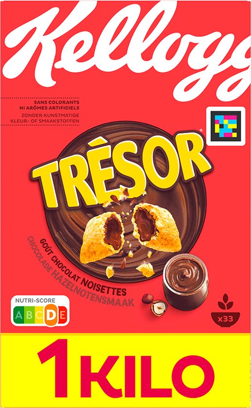 Kellogg's Trésor cornflakes met dispenser: melkchocolade (1kg ...