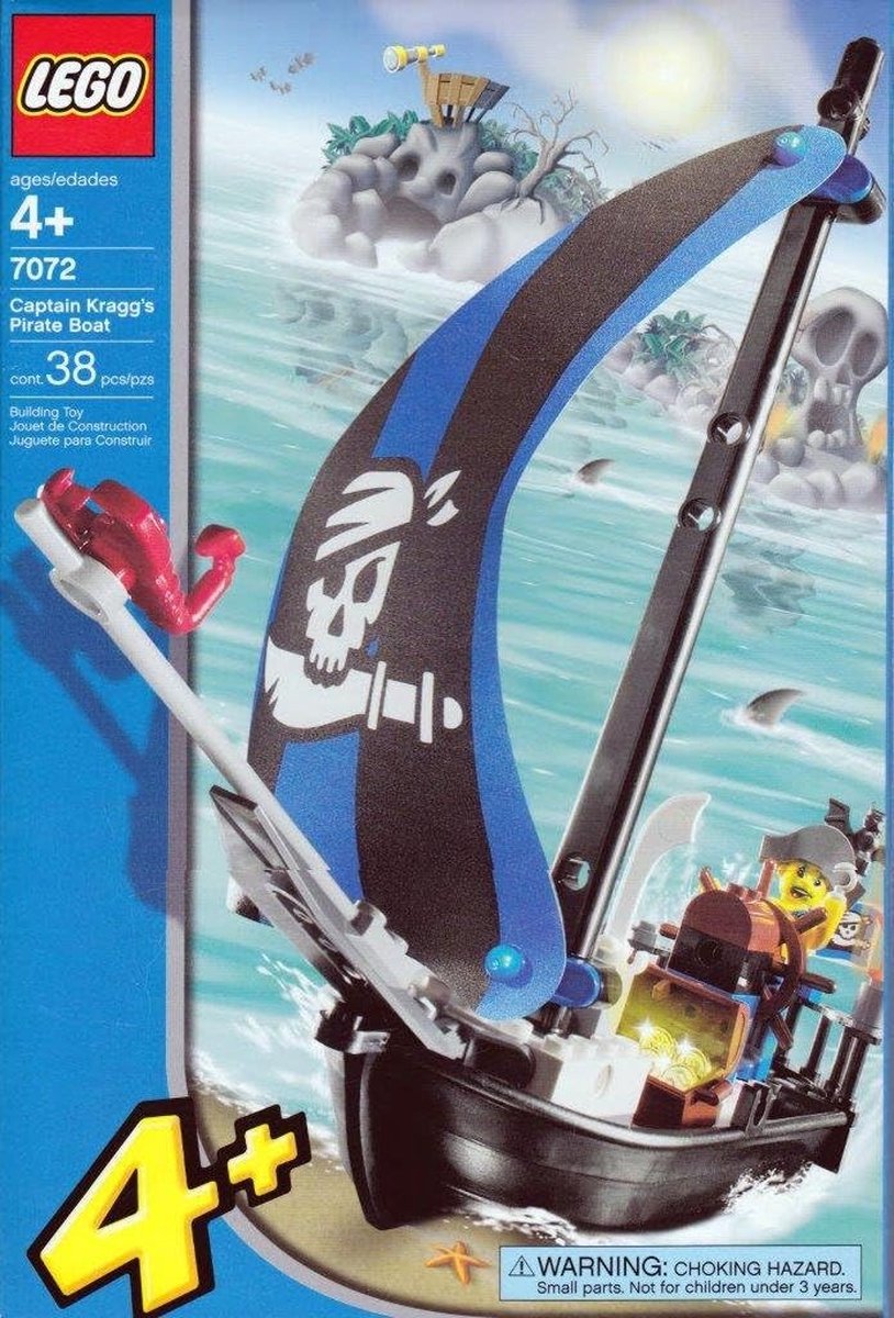 LEGO Piraten Kapitein Kragg's Piratenboot - 7072 | bol.com
