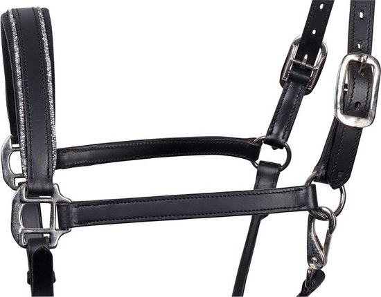 Harry's Horse Halster leder Sparkle - maat Pony - black | bol.com