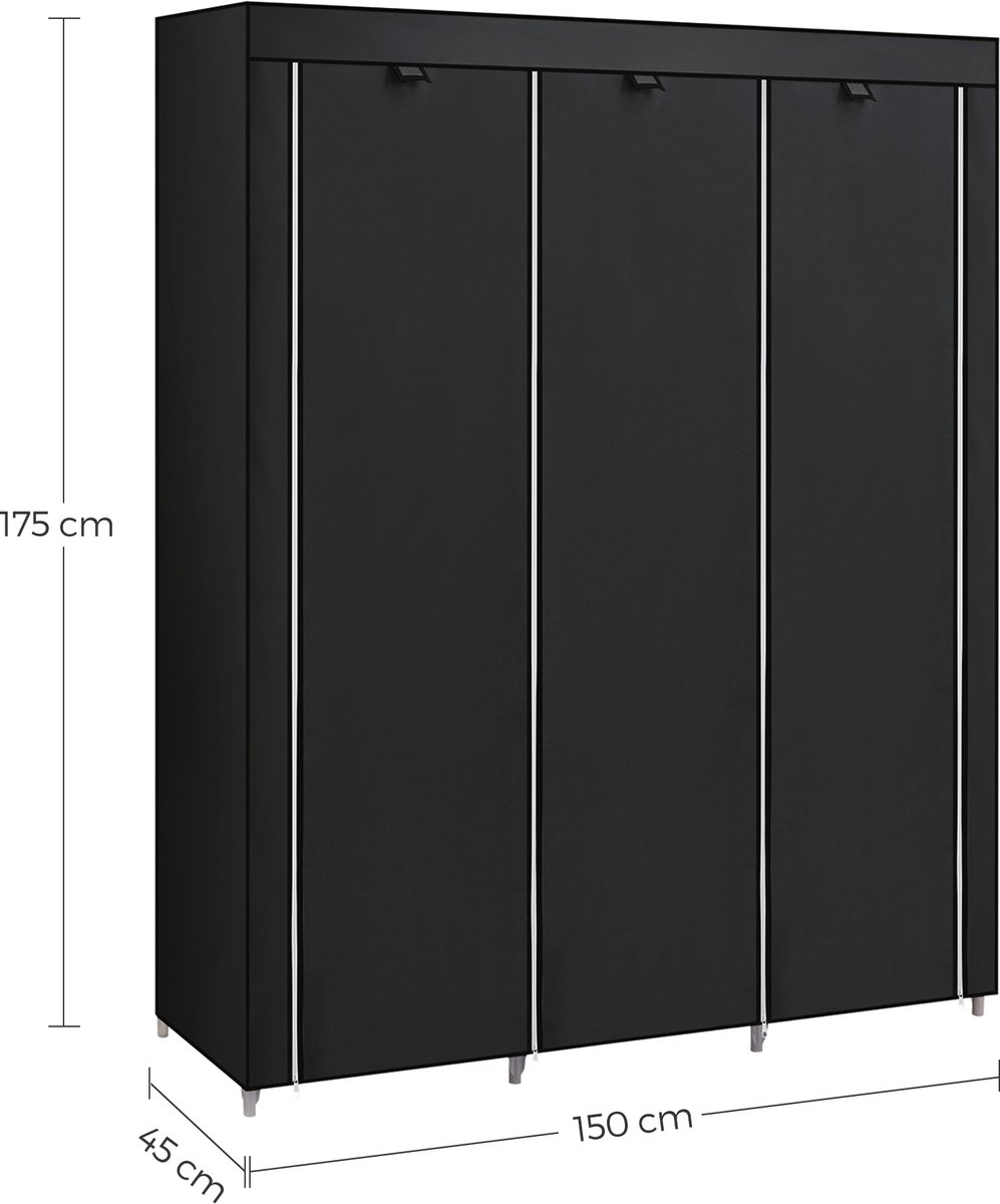 Acaza - Garderobekast - Kledingkast - XXL Extra Grote Kleerkast in Stof ...