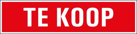 Te koop bord - kunststof 400 x 100 mm | bol