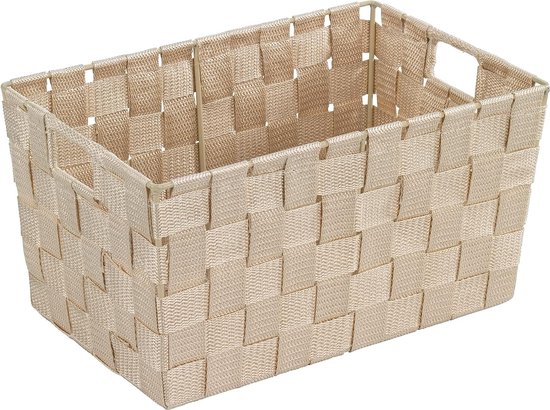 Opbergmand Adria S beige - badmand, polypropyleen, 30 x 15 x 20 cm ...