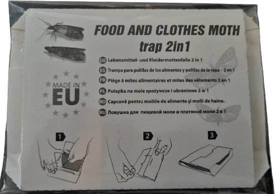 Feromoonval 2 in 1 - Voedselmotten en Meelmotten - monitoren van ...
