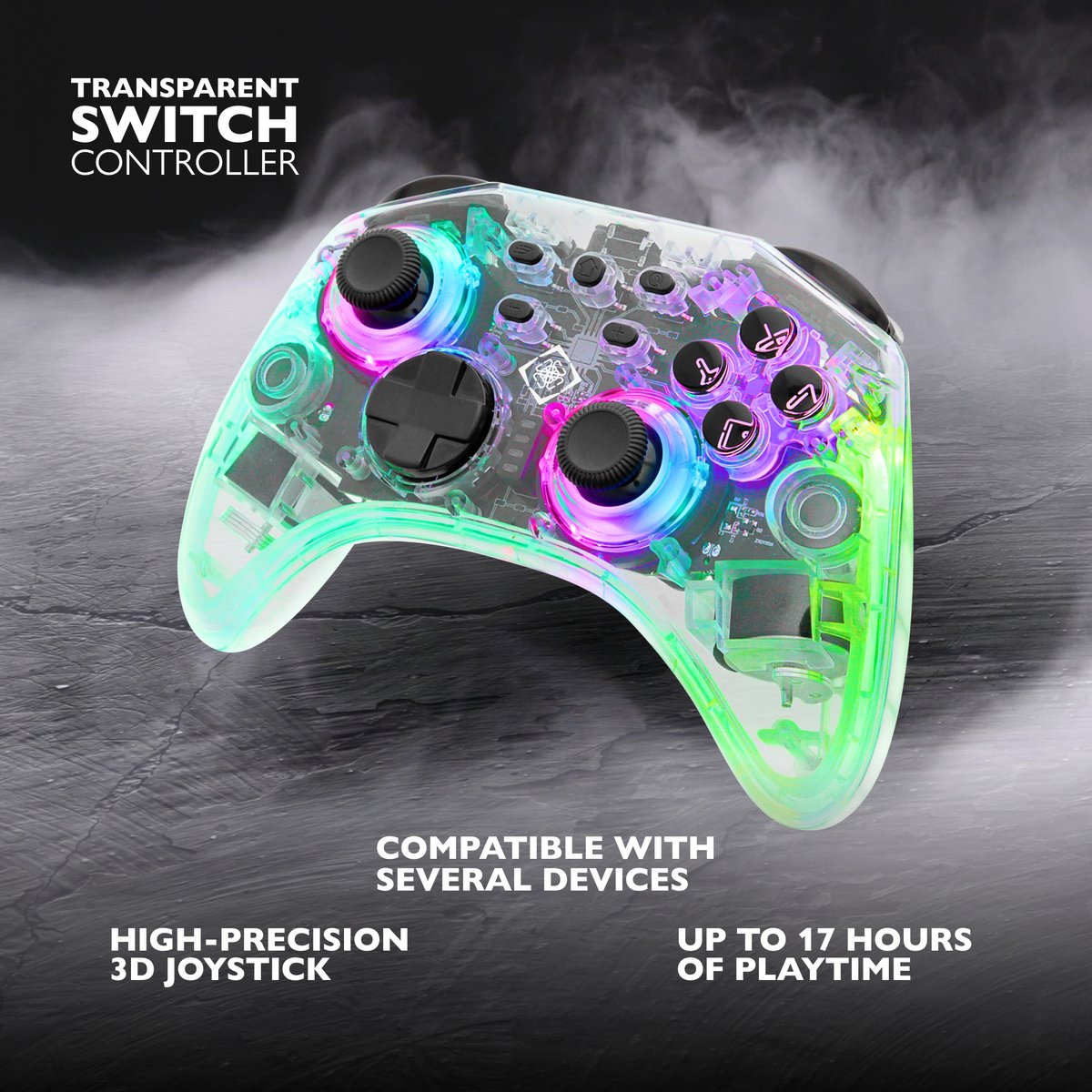 Deltaco - Draadloze Pro Controller - RGB verlichting - Nintendo Switch ...