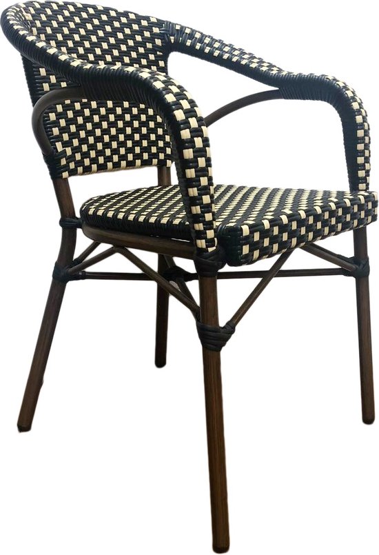 Comfortabel Terrasstoel (Set van 12) - Stoel Pisa XL - Mokka | bol