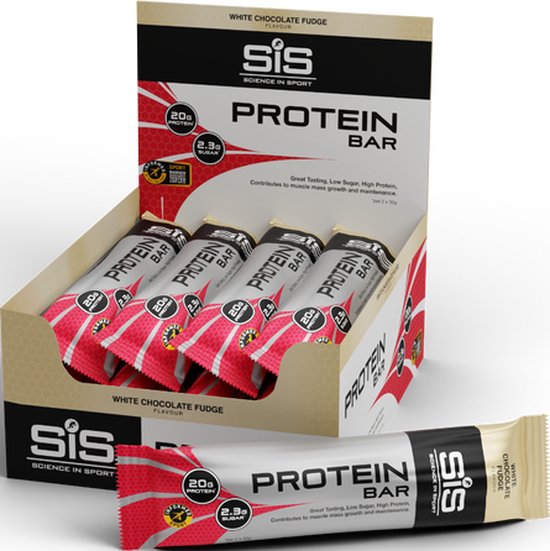 SIS Protein Bar - White Chocolate Fudge - 2x32g 12stuks | bol