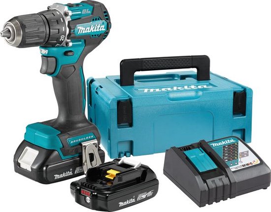 Makita DHP487RAJ Accu Klop-/Schroefboormachine 18V 2.0Ah in Mbox | bol.com