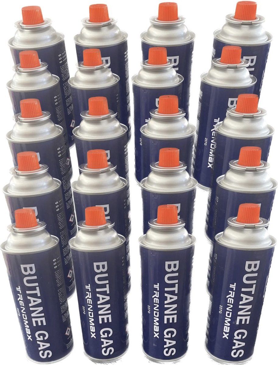 Butaan gasbussen - Butaan gasflessen - 20 stuks a 227 gram - Langdurig ...