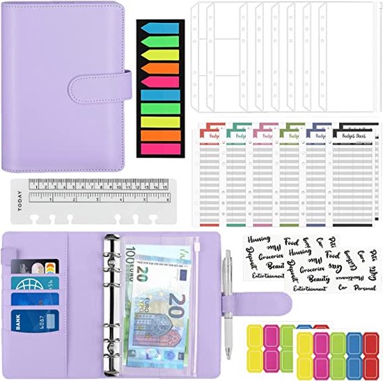 Budgetplanner - Budget planner, money sleeves, ring binder, financial ...