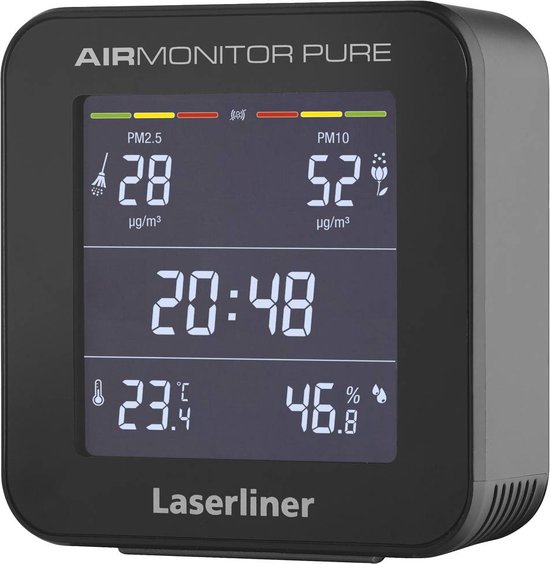 Laserliner AirMonitor Pure Fijnstofmeter Fijnstof, Temperatuur ...