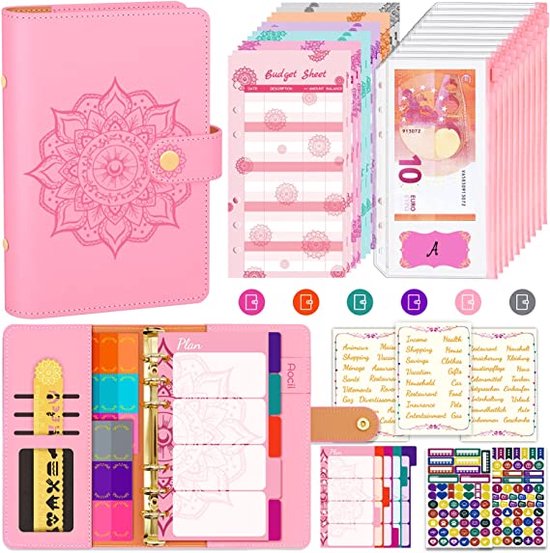 Budgetplanner - Budget planner, money sleeves, ring binder, financial ...