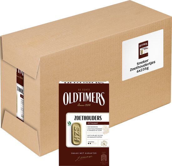 Oldtimers - Drop - Zoethouders - 6 doosjes - 235 gram | bol