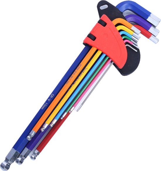 BOTC Inbussleutelset 9-delig - Inbus key set - 9-delige L-vormige ...