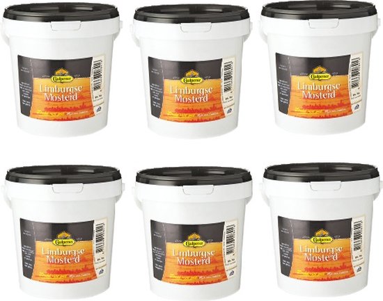 Gulpener Limburgse mosterd, emmer 6X1 kg | bol