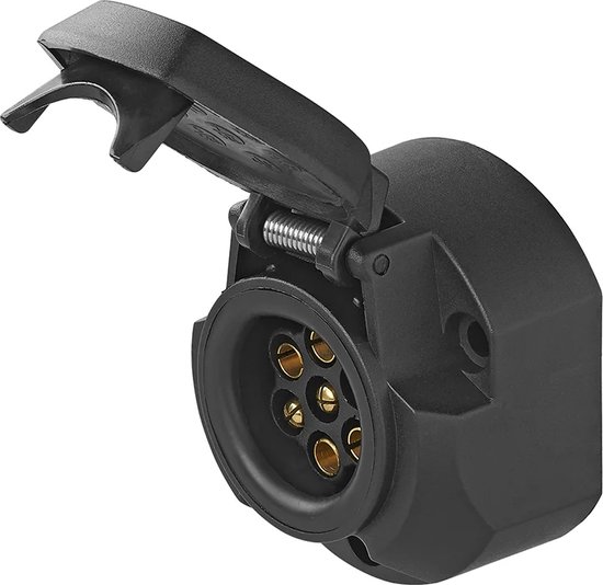 VCTparts® Trailer Stekkerdoos Adapter van 7+1 Polig PVC met Klep ...