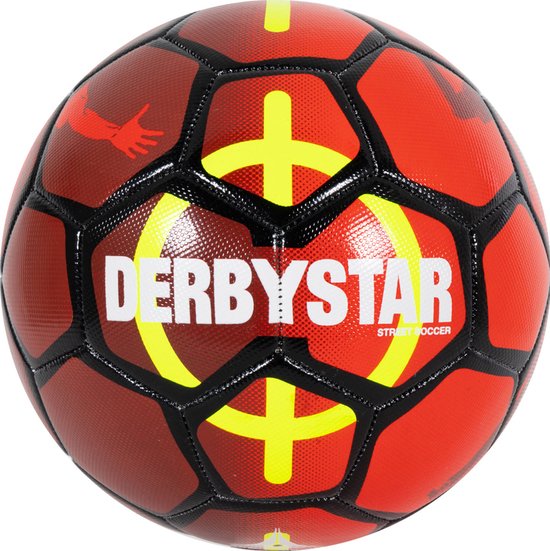 Derbystar street soccer ball in de kleur rood. | bol.com
