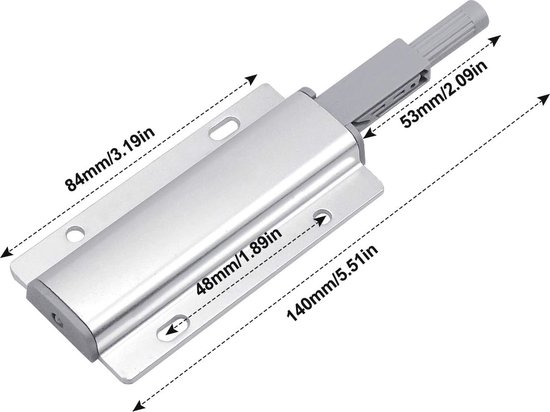 2 Stuks Push to Open Magnetische Sluitingen voor Kasten en Laden | bol