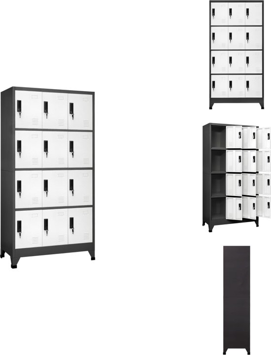 vidaXL Lockerkast - Lockerkasten - Opbergkast - Kast - Lockerkast ...