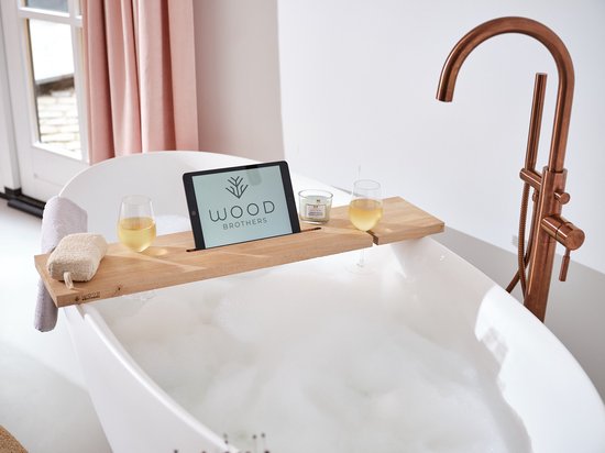 Badplank eiken naturel recht luxe 80 x 20 cm - 25 mm - Badplank - Bad ...