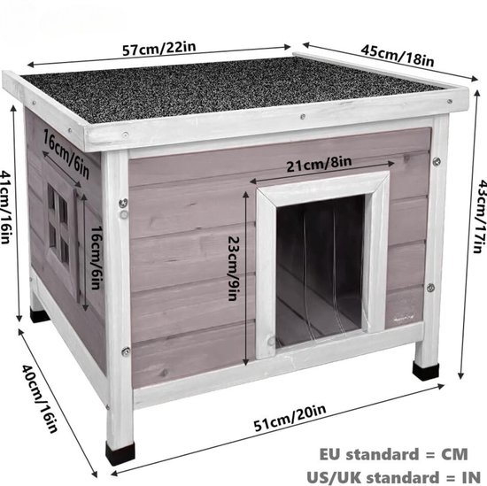Equivera Kattenhuis Voor Buiten - Kattenhuis Buiten - Kattenhok ...