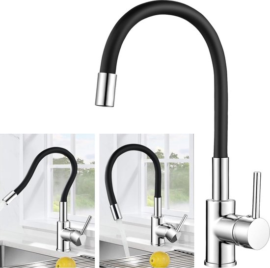 CECIPA max Flexible Keuken kraan - 360° draaibare Flexible keukenkraan - Keukenkraan... | bol