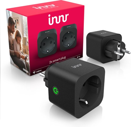 Innr Slimme Stekker met Energiemeter Zwart – Smart Plug Zigbee met ...