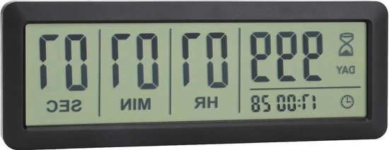Digitale timerklok voor aftellen - 999 dagen vakantie pensioen bruiloft ...