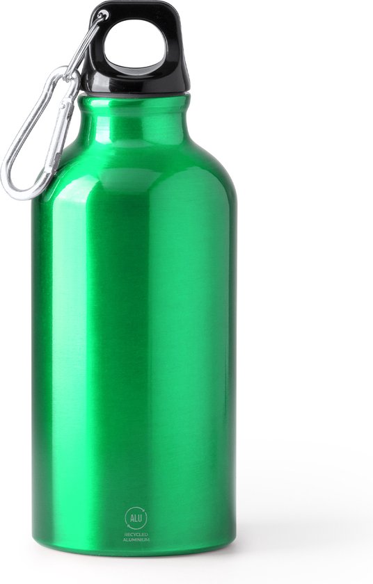 Groene Design Waterfles/drinkfles/sportfles - aluminium - 400 ml ...