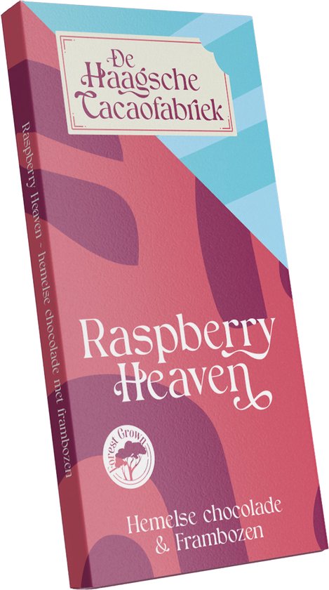 De Haagsche Cacaofabriek - Raspberry Heaven - Pure Chocolade 70% - 6 pack! -Chocola... | bol
