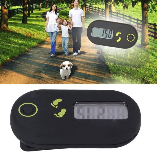 3D Mini Stappenteller met Clip en Koord - Grote Display Stappenteller ...