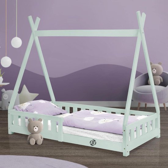 Equivera Grondbed - Peuterbed - Kinderbed - Bedhuisje - Huisbed ...