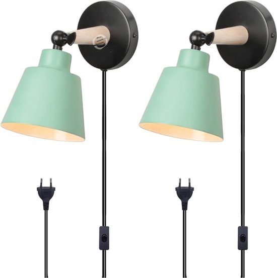 Equivera Wandlamp Binnen Met Snoer - Wandlamp - Muurlamp - Wandlamp ...