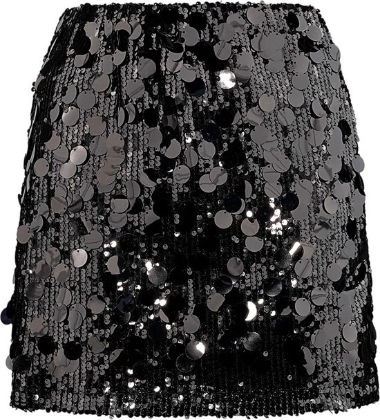 Festival must have rok - pailletten - dames - zwart - maat M | bol