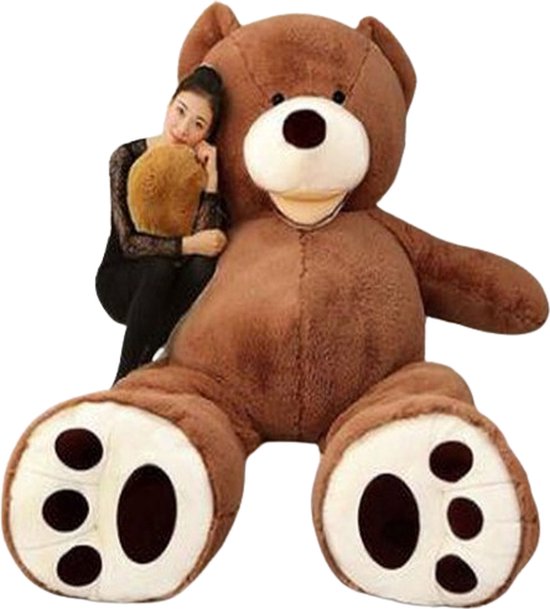 Gigantische Teddybeer Knuffel - Mega Cadeau Pluche Beer XXL - 340 cm | bol