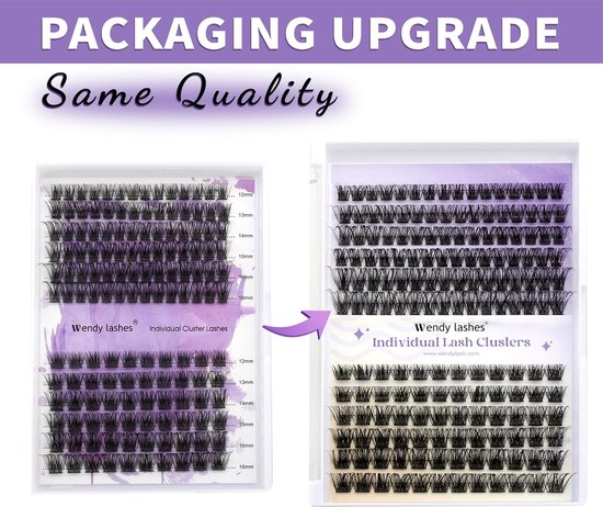 Individuele Wimpers D Krul Cluster Wimperset 12-16mm C3+C9 0.07mm Mix ...