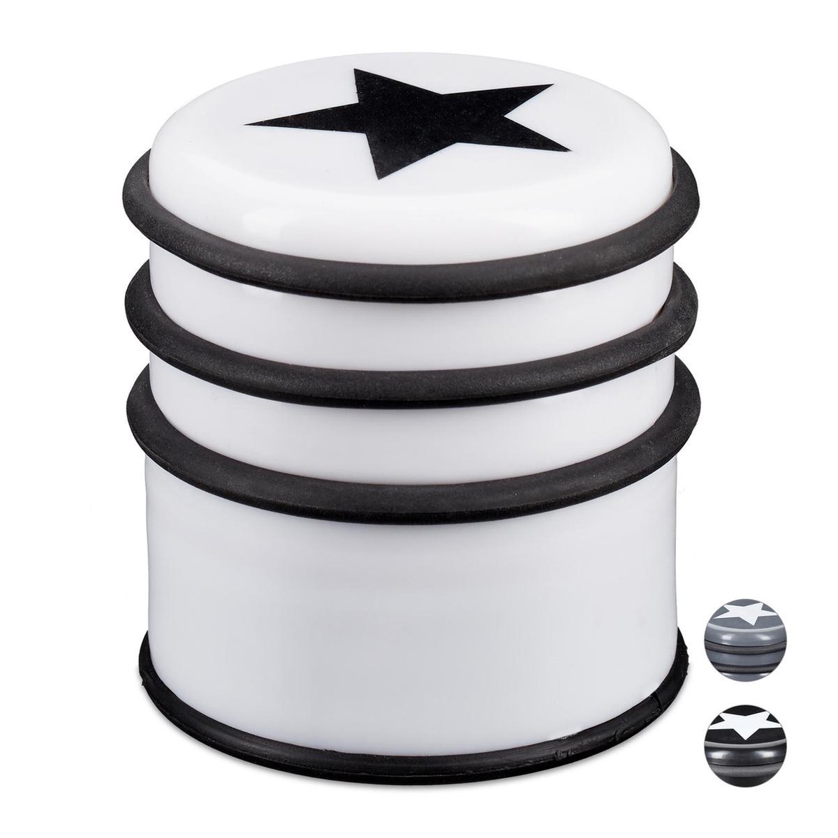 Relaxdays deurstop ster - massief - deurstopper - 8 cm hoog ...
